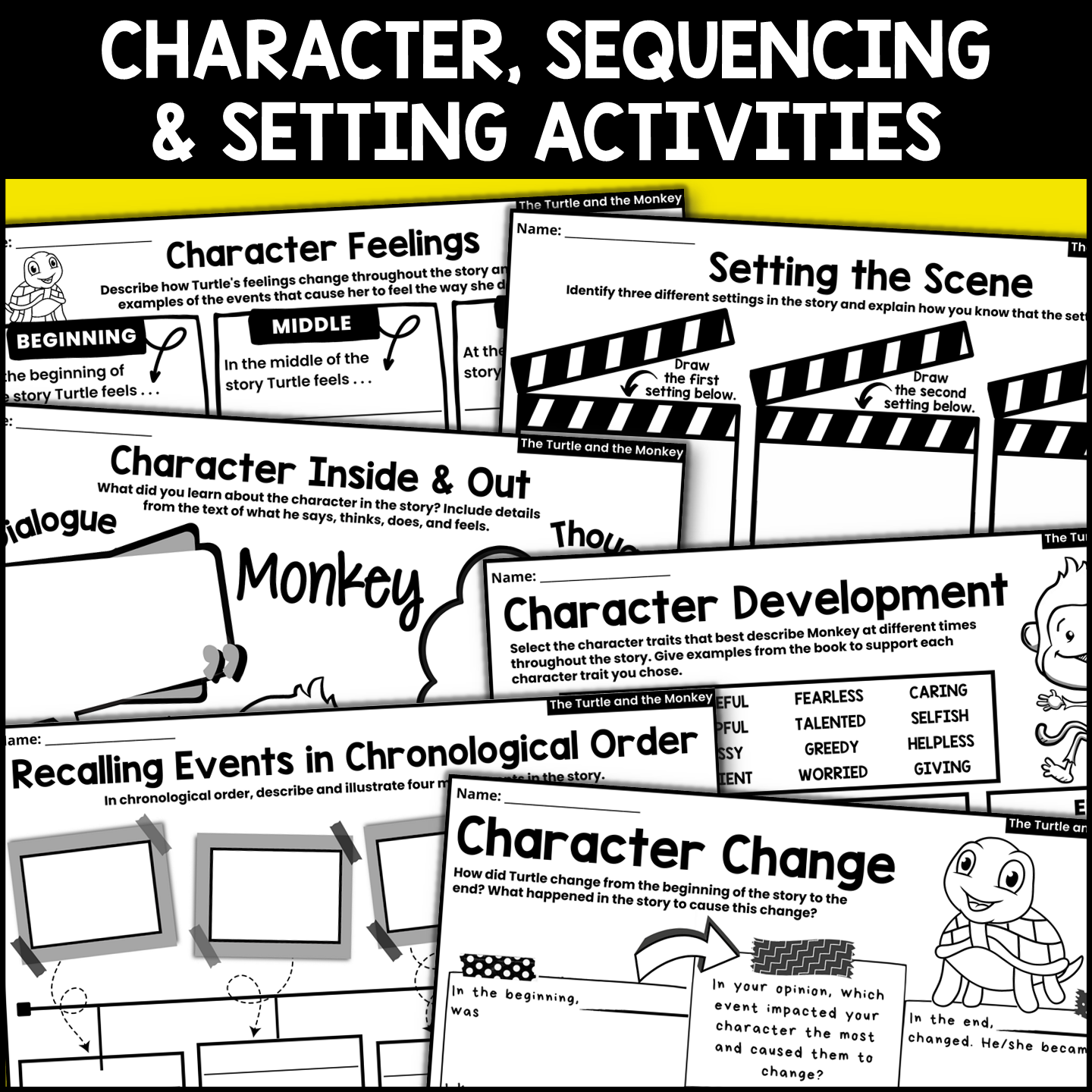 The Turtle and the Monkey Read Aloud Book Companion Activities for IRA ...