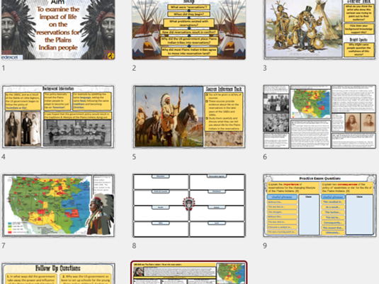 GCSE History Edexcel: The American West Unit 3 Bundle (11 Lessons ...