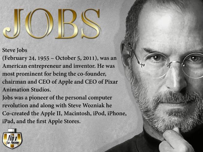 Steve Jobs - Inspirational Poster – Computing | Teaching Resources