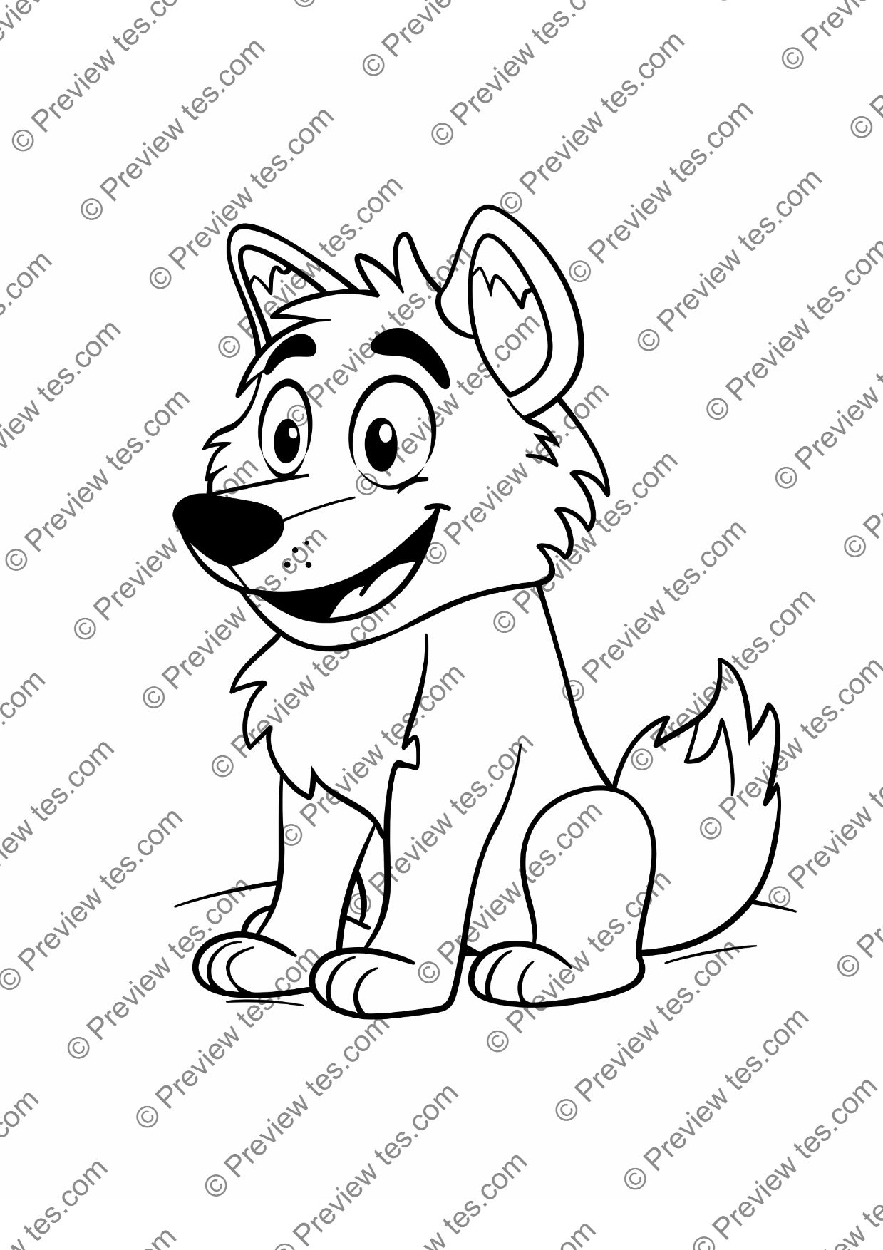Wolf Colouring Pages | Apex Predator Activities | Ecosystem Studies ...