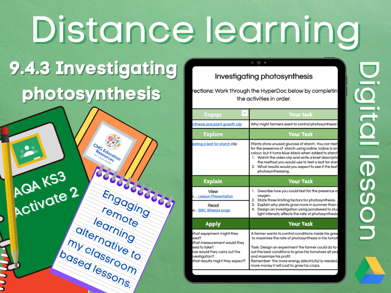 9b- Ecosystems: Distance learning bundle (AQA KS3 Activate 2 ...
