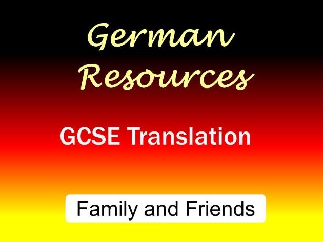 German Worksheets: KS3, KS4, GCSE Language Teaching Resources ǀ Tes