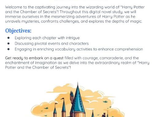 Harry Potter and the Chamber of Secrets - Novel Study - Google Slides ...