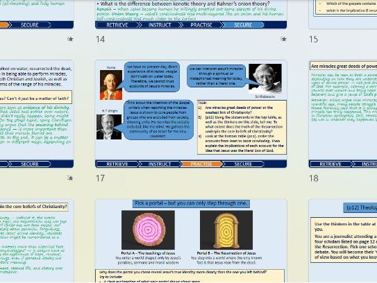 OCR Religious Studies A Level Person of Jesus workbook and lesson presentation | Teaching Resources