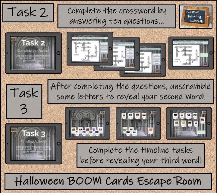 Halloween BOOM Cards Escape Room | Digital Reading Comprehension ...