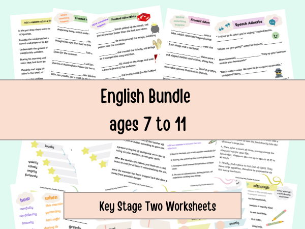 25 x English Key Stage 2 English Bundle Adverbs Adjectives | Teaching ...