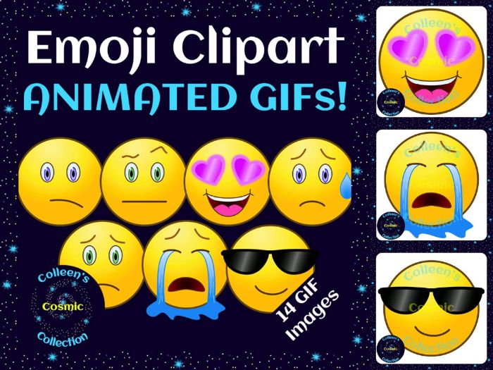 Emoji Clipart and Animated GIF Clipart MEGA BUNDLE | Teaching Resources