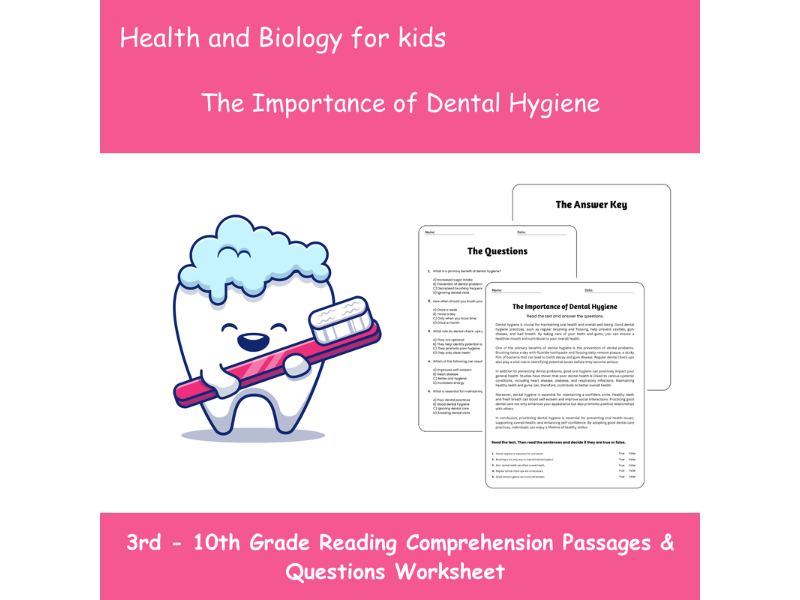 The Importance of Dental Hygiene Reading Comprehension Passages ...