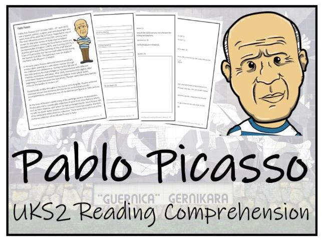 UKS2 Literacy - Pablo Picasso Reading Comprehension & Biography Bundle ...