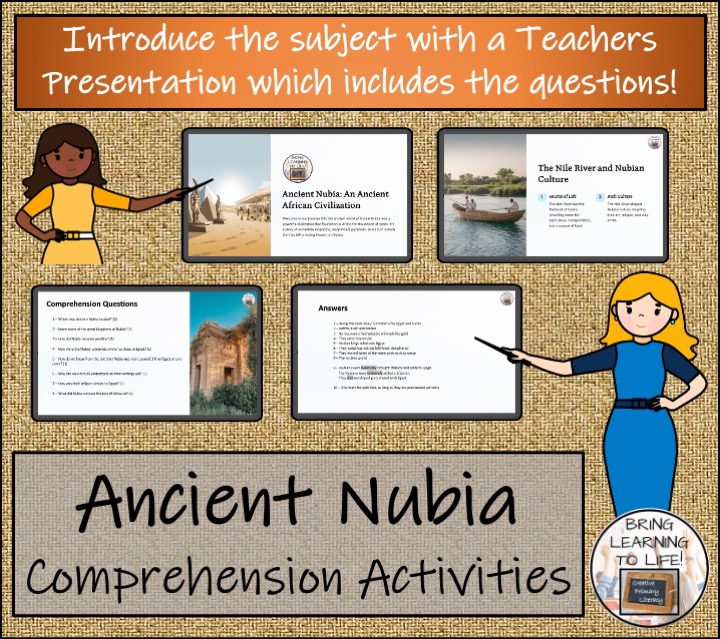 Ancient Nubia Reading Comprehension Activities | Year 3 or Year 4 ...
