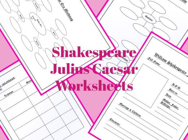 Shakespeare Julius Caesar Worksheets | Teaching Resources