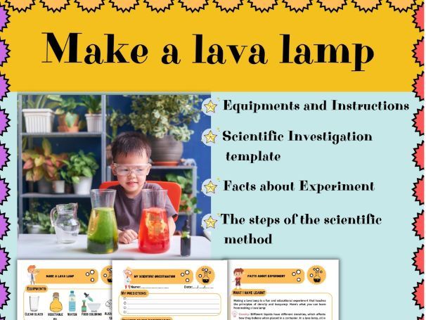 Make a Lava Lamp : STEM Activity and Scientific Method | Teaching Resources
