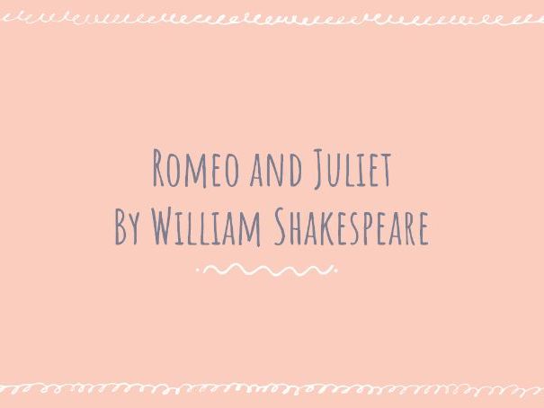 Romeo and Juliet: Introduction to Shakespeare, Prologue, Act 1 Scene 1 ...
