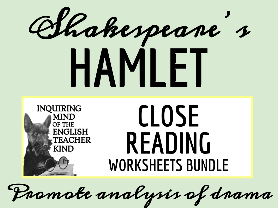 Hamlet Close Reading Worksheets Bundle | Teaching Resources Hamlet Close Reading Worksheets Bundle | Teaching Resources