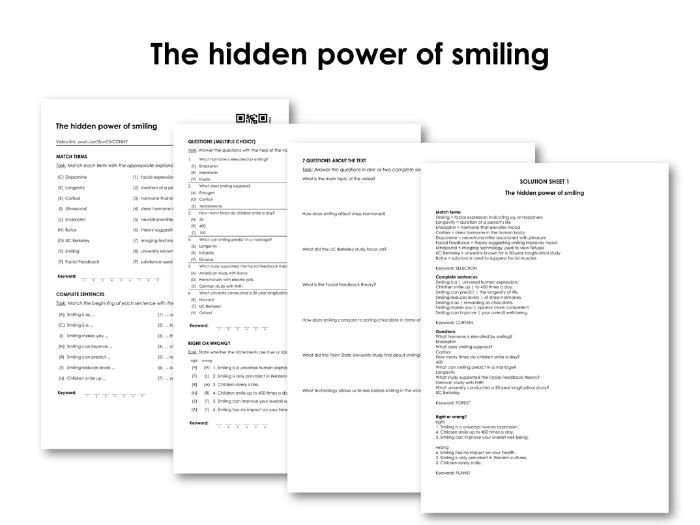 The hidden power of smiling | Teaching Resources