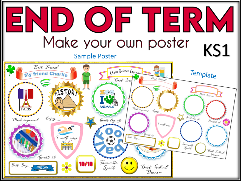 End Of Term Make Your Own Poster KS1 Teaching Resources End Of Term Make Your Own Poster KS1 Teaching Resources