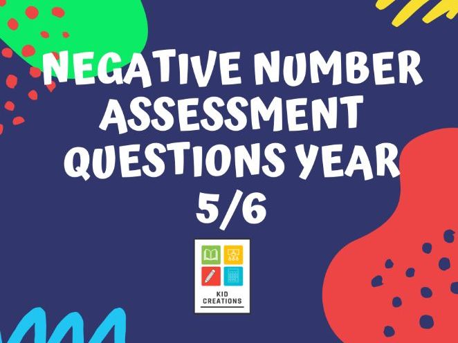 Negative Number Assessment Questions Year 5 6 Teaching Resources negative-number-assessment-questions-year-5-6-teaching-resources